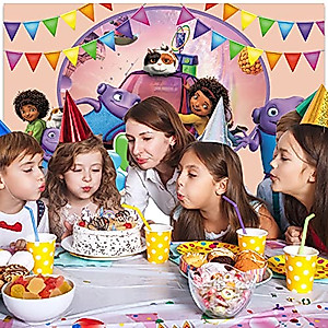 Home Movie Party Supplies, Home Movie Party Decorations Happy Birthday Party Banner Home Movie Party Backdrop for Boys Girls Baby Shower