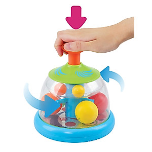 Play Popping Ball Dome Toy - Ball Popper Toys Tumble Top - Spinning Popping Make Colorful Balls Pop and Fly - Gift for 6 Month Plus Newborn Babies Infants, 1609