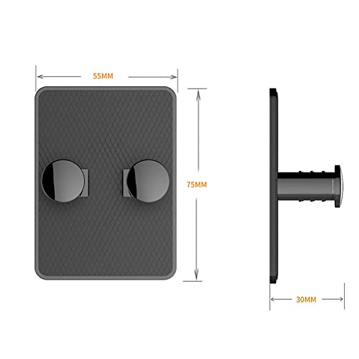 oAutoSjy 2pcs Razor Holder for Shower Waterproof Self Adhesive Shaver Holder Adjustable No Punching Razor Hook Hanger Wall Mount Storage Hook Bathroom Kitchen Organizer for Towel Bathrobe Plug, White