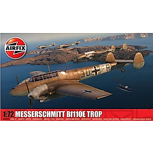 Airfix Messerschmitt Bf110E/E-2 Tropical 1:72 WWII German Military AviationPlastic Model Kit A03081A