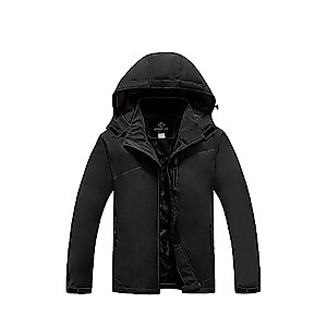 CorBuyit Men's Lightweight Waterproof Rain Jacket with Hood, Breathable Outdoor Coat for Work or Hiking