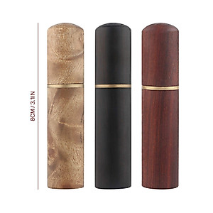 Geilihome 3PCS Portable Wood Toothpick Holder Mini Toothpick box Pocket Toothpick Holder (Multi-color)