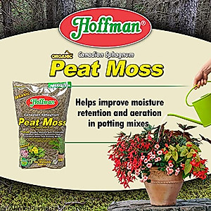 Hoffman 15503 Canadian Sphagnum Peat Moss, 10 Quarts