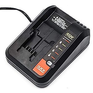 20V MAX Lithium Battery Quick Charger PCC692L Compatible with Porter-Cable 20V Battery PCC680L PCC685LP