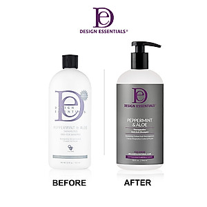 Design Essentials Peppermint & Aloe Therapeutics Anti-Itch Shampoo For Instant Scalp and Dandruff Relief - 8 Oz