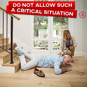 Grip Tape - Heavy Duty Anti Slip Tape for Stairs Outdoor/Indoor Waterproof 4Inch x 35Ft Safety Non Skid Roll for Stair Steps Ramp Traction Tread Staircases Grips Adhesive Non Slip Strips Walk Black