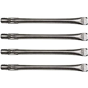 17 inch Stainless Steel Grill Burner Tubes Replacement for Bakers and Chefs GR2039201-MM-00, ST1017-012939, GR2039201-BC-00, Members Mark Gas Grill, 4 Pack Pipe Burners for Sams, Uniflame, Grill Chef