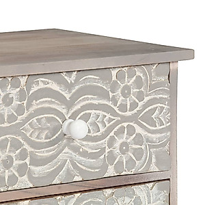 vidaXL TV Stand, TV Unit for Living Room Bedroom, Sideboard with Drawer, TV Console Media Unit Cupboard Entertainment Center, Solid Acacia Wood