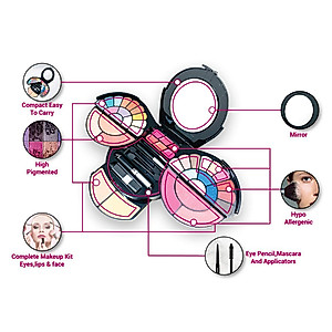 BR deluxe makeup palette (64 colors) - extra pearl shine