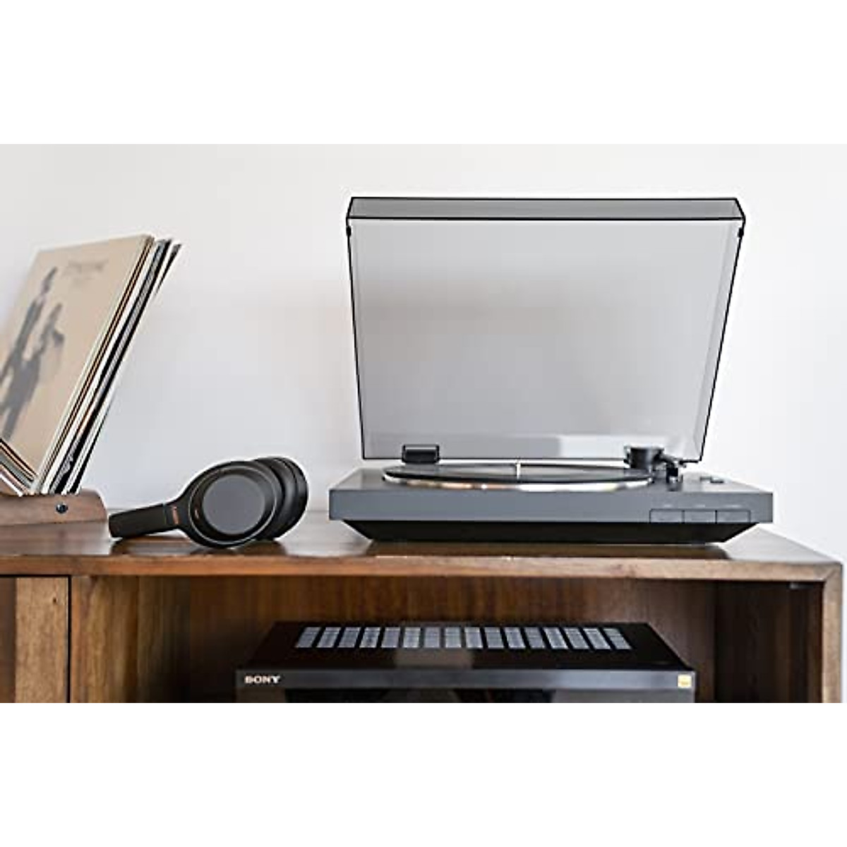 Sony PS-LX310BT Belt Drive Turntable: Fully Automatic Wireless Vinyl Record Player with Bluetooth and USB Output Black