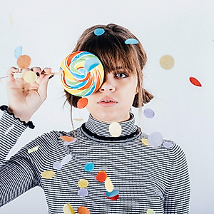 White Confetti Paper 15mm Biodegradable Paper Confetti Circles for Table Wedding Birthday Party Decoration 5000 pcs