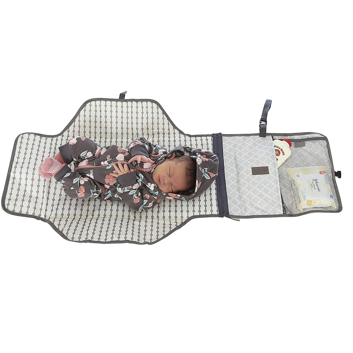 Portable Diaper Changing Kit w/ 2 Pads by BabyJoppa
