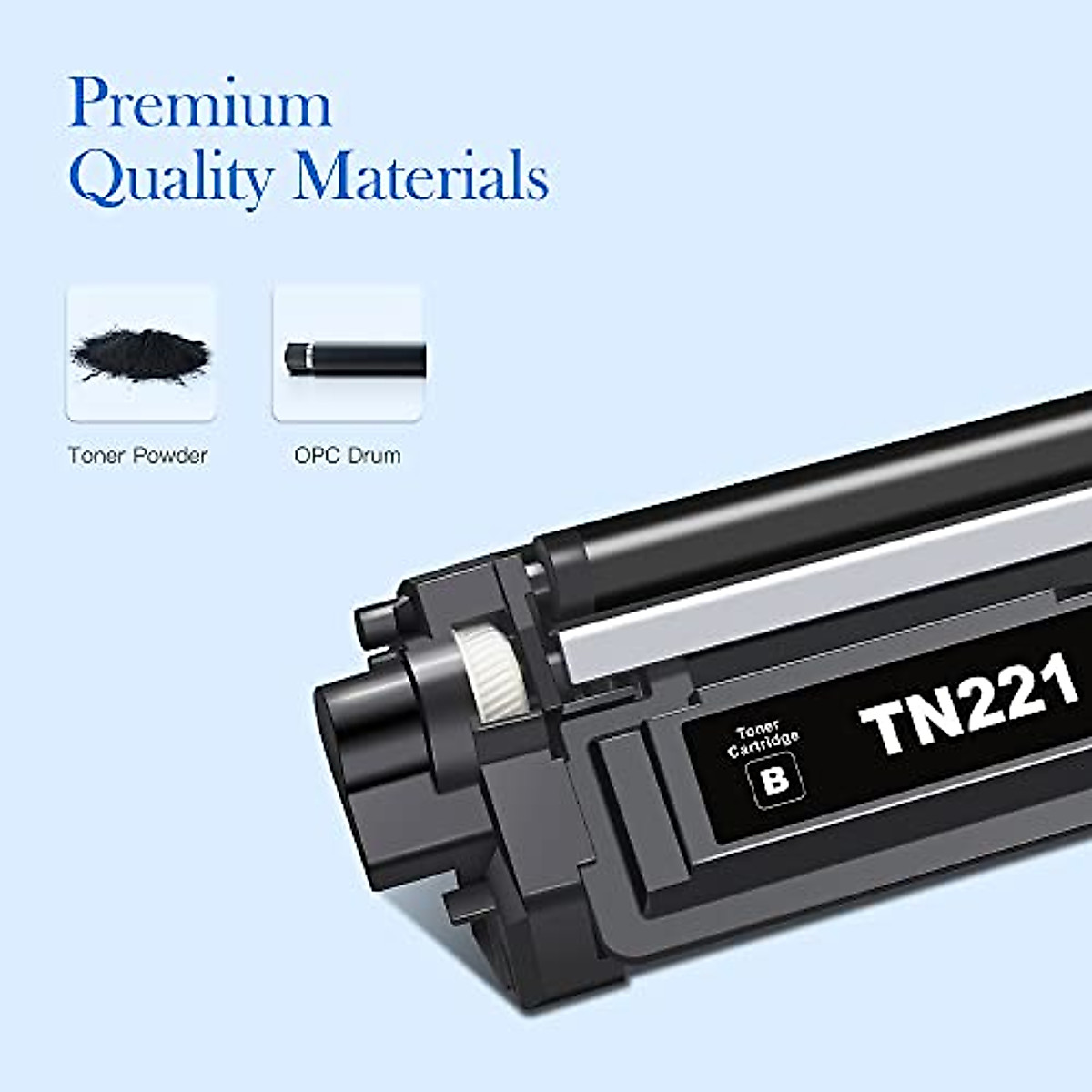 Valuetoner Compatible Toner Cartridge Replacement for Brother TN221BK TN221 TN 221 to use with HL-3140CW HL-3150CDN HL-3170CDW MFC-9330CDW HL-3180CDW MFC-9130CW Printer ( Black,2 Pack )