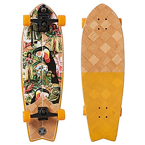 Z-Flex Banana Train Surfskate Fish Longboard, Adults Unisex, Orange (Orange), 31 in