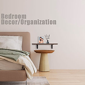 Giaford Wooden Floating Shelves Set of 2,Wall Shelves for Storage Display and Organization Farmhouse Shelf for Bedroom, Bathroom,Living Room and Kitchen