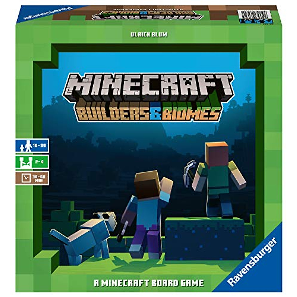 Ravensburger Minecraft: Builders & Biomes Strategy Board Game, 2-4 players, Ages 10 & Up