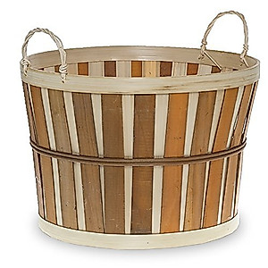 The Lucky Clover Trading Honey Woodchip Bushel, Large Basket
