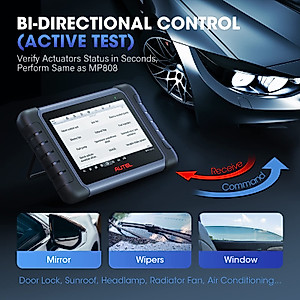 Autel Scaner MaxiCOM MK808S: 2024 Same as MX808S/MK808Z Bidirectional Scan Tool, Upgrade of MK808/MX808, 28+ Services, OE-Level All Systems Diagnostic Scanner, FCA AutoAuth Work with MV105/MV108