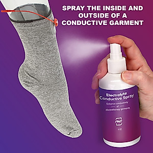 Electrolyte Conductive Spray by PMT. Electrotherapy Conductive Spray for use with Conductive TENS/EMS Garments… (4oz Menthol-Free)