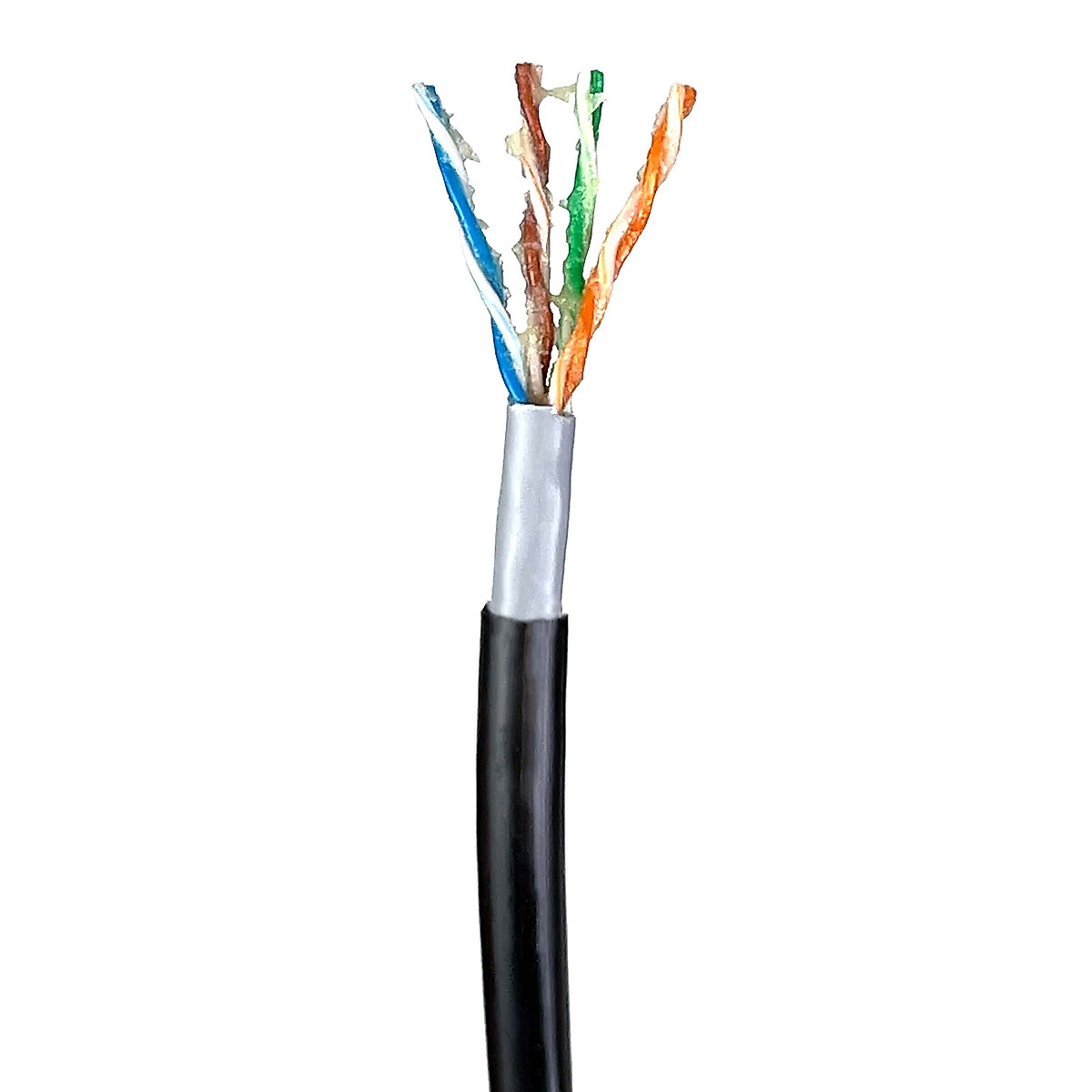 IPCamPower CAT5e Cable 1000' Gel Filled Direct Burial Double Jacketed Weatherproof Waterproof UV Rated Solid Copper, Easy Pull Box