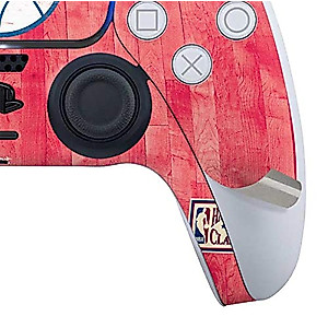 Skinit Gaming Decal Skin Compatible with PS5 and Compatible with PS5 Digital Edition DualSense Controller - Officially Licensed NBA Philadelphia 76ers Hardwood Classics Design