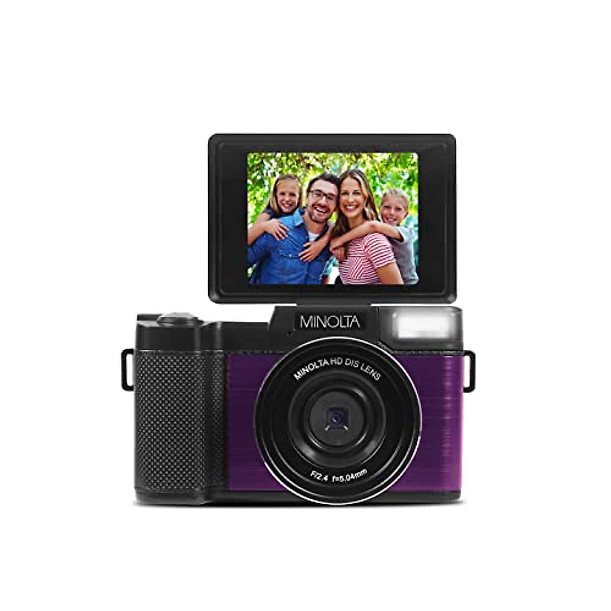 Minolta MND30 30 MP / 2.7K Ultra HD Digital Camera (Purple)