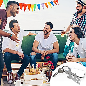 Cobee Shark Bottle Opener, 2 Pcs Multifunctional Shark Beer Opener Keychain Pendant Creative Metal Opener Pocketable Opener Accessories for Camping Traveling for Dad Boyfriend Bartender