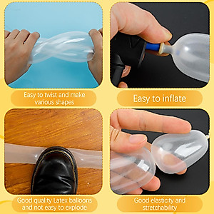 260 Balloons 110pcs Clear Balloons Long Balloons Party Decorations Twisting Balloons Animal Balloons Latex Balloons Long Balloons for Tying Balloon Arch Balloons for Balloon Arch Balloon Garland