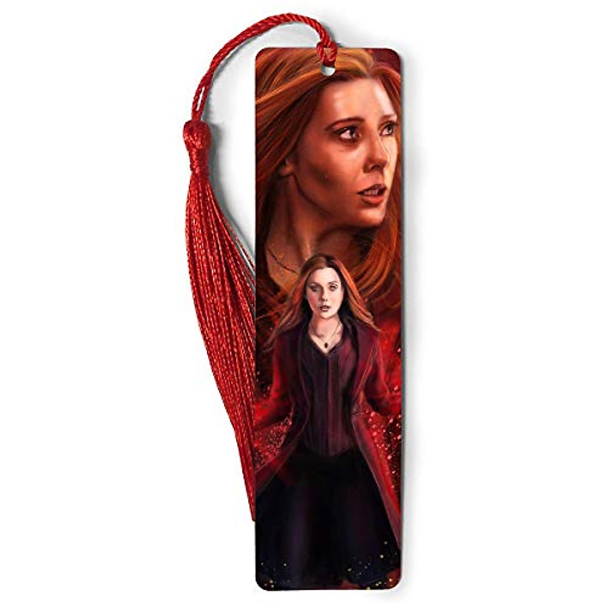 Bookmarks Metal Ruler Scarlet Bookography Witch Measure Tassels Bookworm for Book Markers Lovers Reading Notebook Bookmark Bibliophile Gift