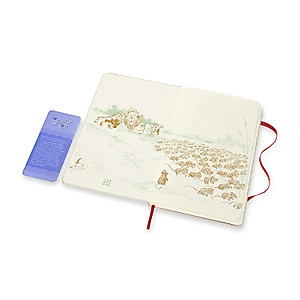 Moleskine Limited Edition Wizard of Oz Notebook, Hard Cover, Large (5" x 8.25") Ruled/Lined, Poppy Field, 240 Pages
