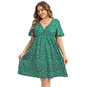 AMZ PLUS Women's Casual, greenf