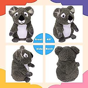 Cuteoy Talking Koala Stuffed Animal Repeats What You Say Shaking Electric Plush Toy Interactive Animated Toys Speaking Mimicking Plush Birthday Easter Gifts for Boy Girl 7"
