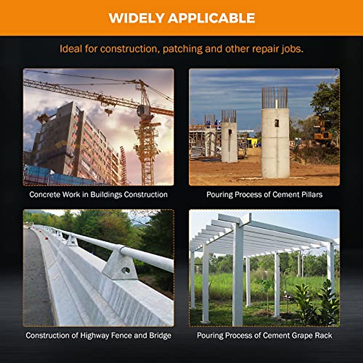 BEAMNOVA Electric Concrete Vibrator Handheld 11000 Vibration Per Minute 2HP with Shaft of 14-3/4 Feet