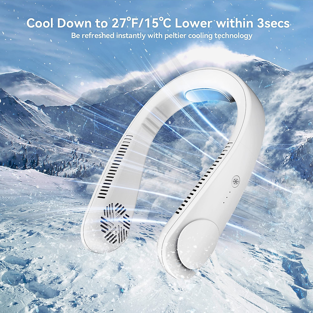 Portable Air Conditioner Neck Fan, Personal Neck Fan Cooler, Hands Free ...