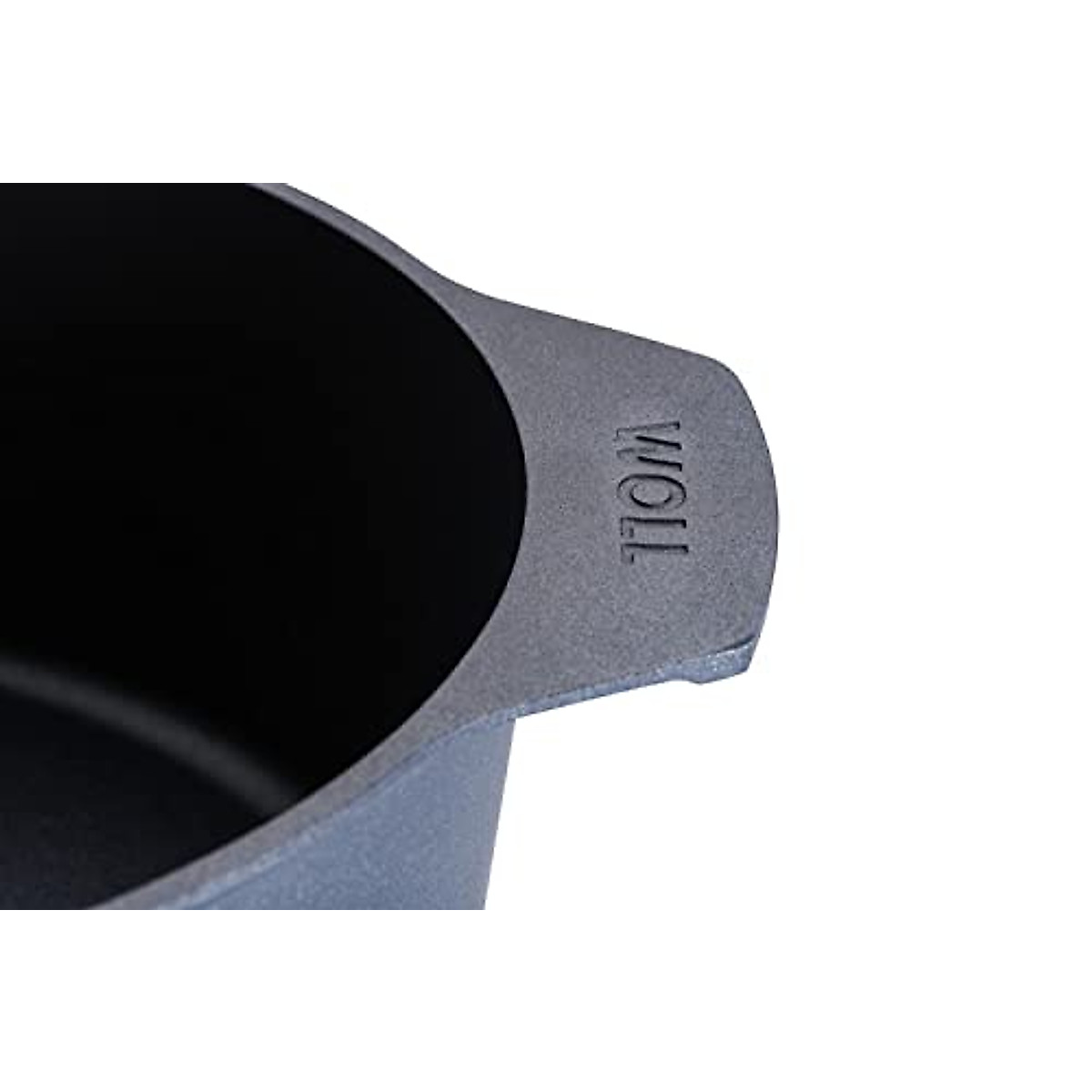 Woll Plus/Diamond Lite Induction Oval Roaster with Lid, 6.3 Quart, 10, Gray