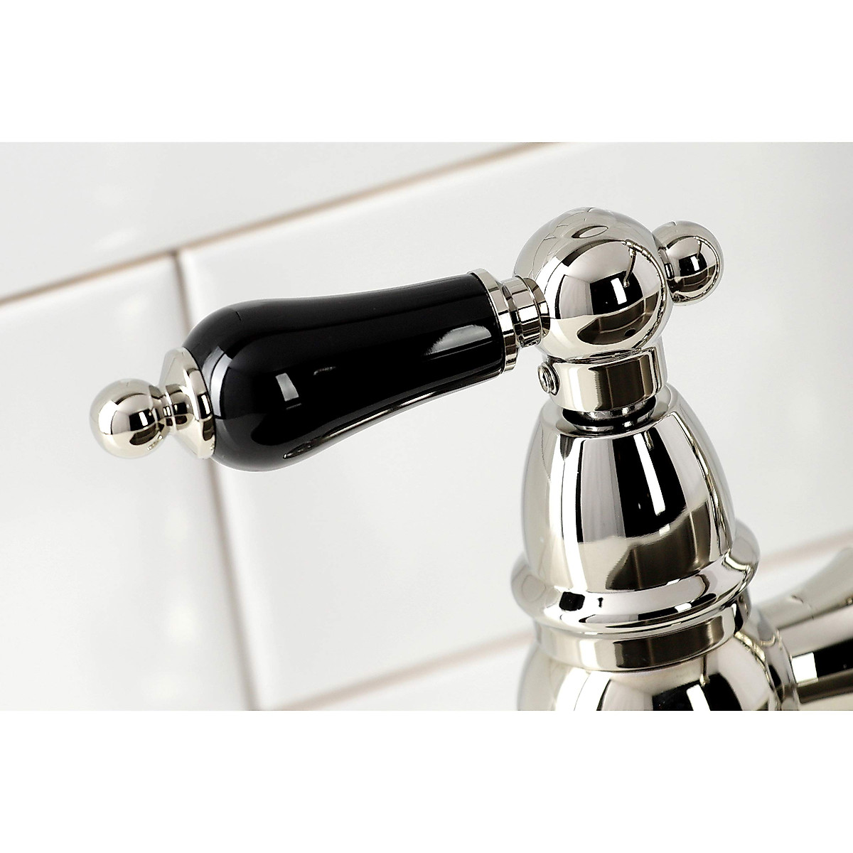 Kingston Brass KS3276PKLBS Duchess Bridge Kitchen Faucet, Polished Nickel