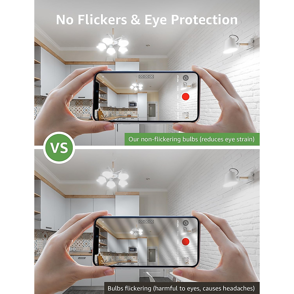 Lepro Dimmable LED Light Bulbs 100 Watt Equivalent, 14W 1500LM Daylight White 5000K, A19 E26 Standard Medium Base, UL FCC Listed, 15000 Hour Lifetime, 6 Pcs