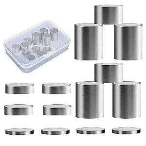 3.25 OZ Tungsten Weights Steel Weights for Pinewood Derby Cars,4 Different 14 Pieces Multiple Sizes of Pinewood Derby Incremental Weights, Pinewood Derby Weights for Derby Pine Race Wood Car