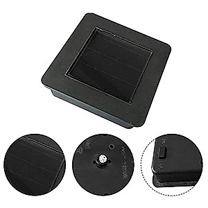 iayokocc Battery Box, Solar Lantern Light Replacement Top for Outdoor Hanging Lanterns, Square Solar Lamp Led Accessories for Garden Patio Walkway Yard(Size:2pcs)