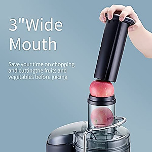 Juicer Machines, Kognita LCD Monitor 1100W Centrifugal Juicer with 3'' Big Mouth Feed Chute, Anti-drip, Tainless-steel Filter Easy Clean Included Brush