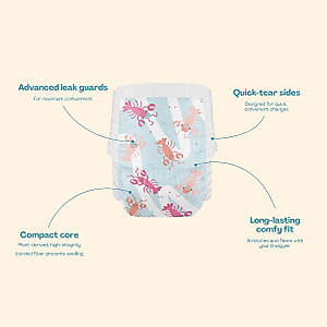 Hello Bello Premium Swim Diapers I Affordable and Eco-Friendly Disposable Swim Dipes for Babies and Kids I Size Medium - Diaper Size 4-5