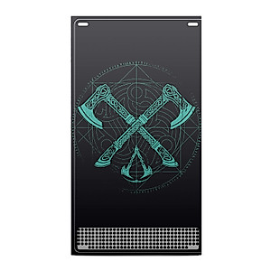 Head Case Designs Officially Licensed Assassin's Creed Dual Axes Valhalla Key Art Vinyl Sticker Gaming Skin Decal Cover Compatible With Xbox Series S Console