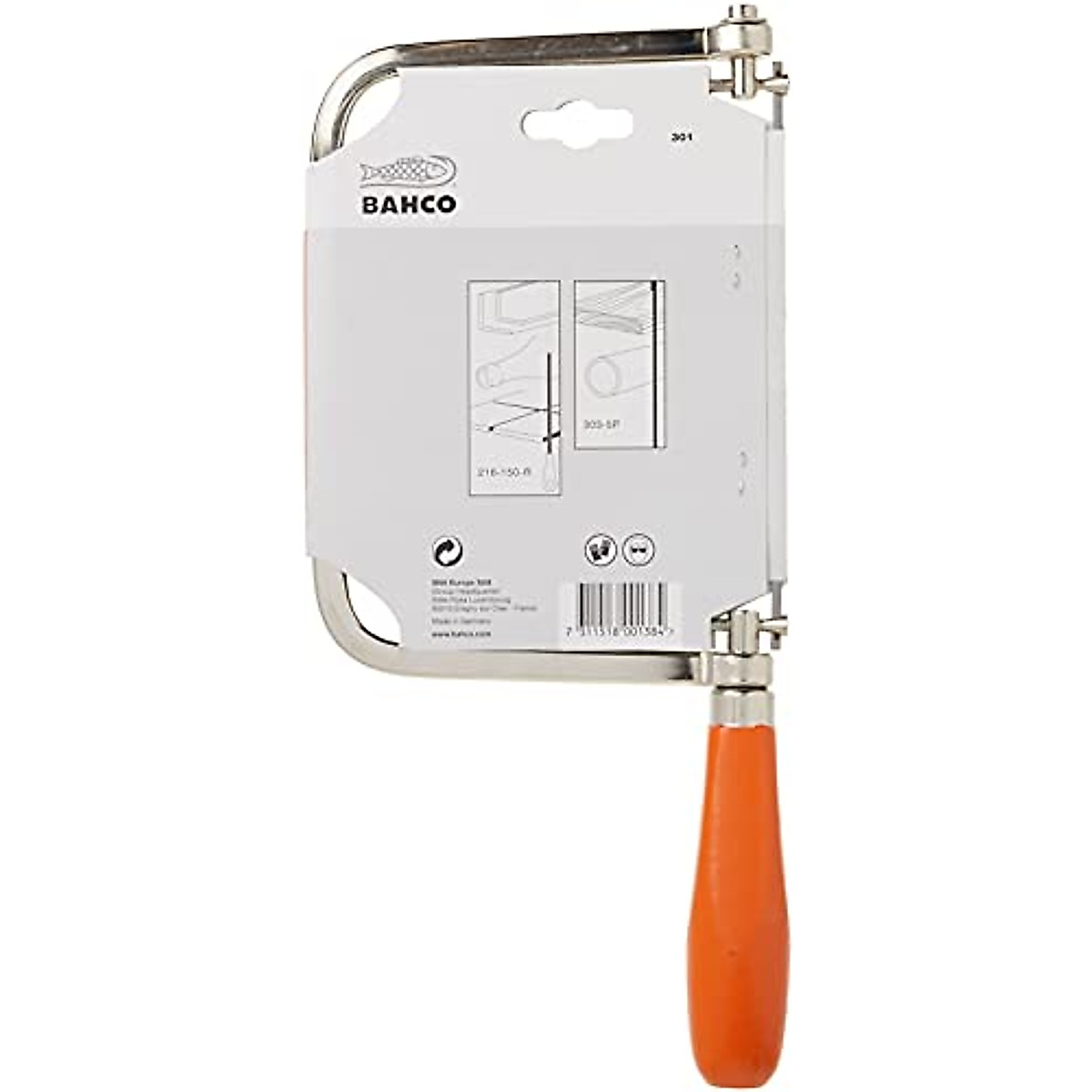BAHCO 301 6 1/2 Inch Coping Saw