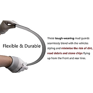 Vicrez Mud Flaps Front and Rear vz103029 for Toyota Supra 2020-2025 | Textured Black