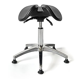 JMYSD Ergonomic Saddle Stool Adjustable Saddle Stool Dental Chair for Dental Lab Salon Massage Studio Office,A1