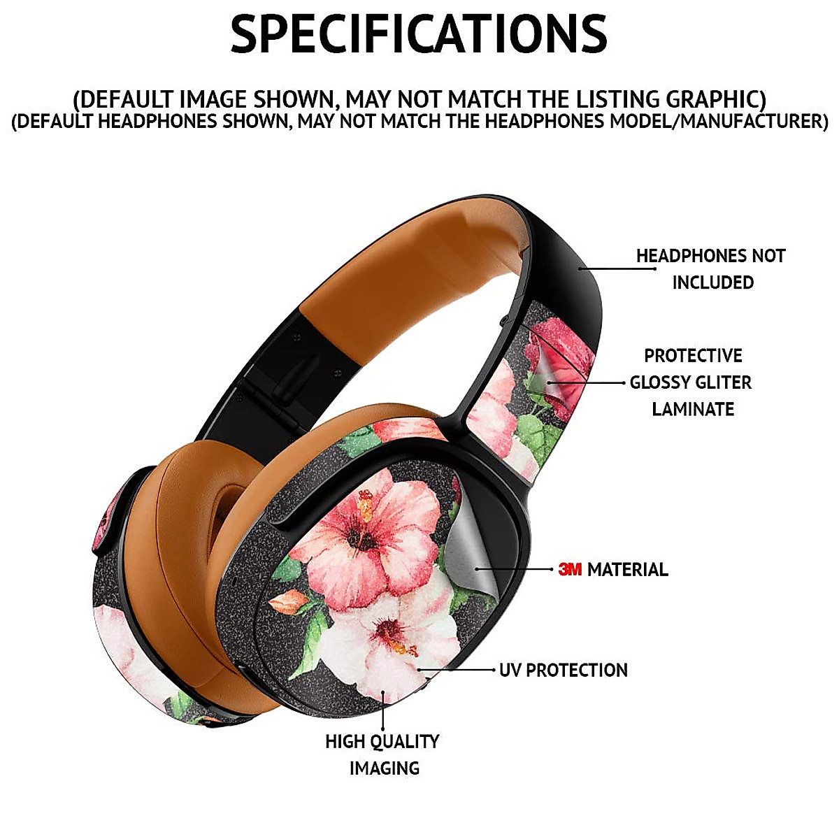 MightySkins Glossy Glitter Skin Compatible with SteelSeries Arctis Nova Pro - Dark Zebra Wood | Protective, Durable High-Gloss Glitter Finish | Easy to Apply and Change Styles | Made in The USA