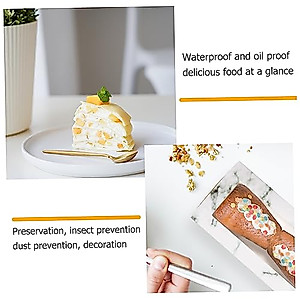 ULTECHNOVO 20Pcs Roll Packaging Box shipping box Nougat Cupcake Holders window Dirty bag Wedding Goodies bag bread box food cookie gift containers mini carton dessert container durian