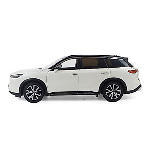 Paudi Model 1/18 Scale Diecast Cars 2022 Infiniti QX60 Model Car For Adults Collection White