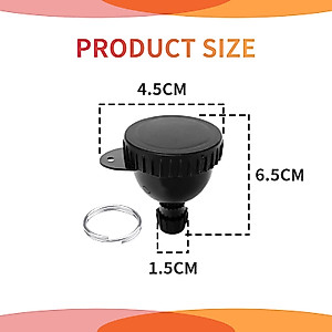 Protein Powder Container to Go Funnel 2 Pack Keychain for Shaker Cup Water Bottle Funnel for Gym Powders. (Funnel with keyring)