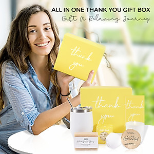 Thank You Gifts for Women - Thank You Gift Box for Employee,Unique Gratitude Gifts Baskets for her- Best Appreciation Gift Boxes for Coworker Boss Hostess Secretary Teacher Nurse and Volunteer